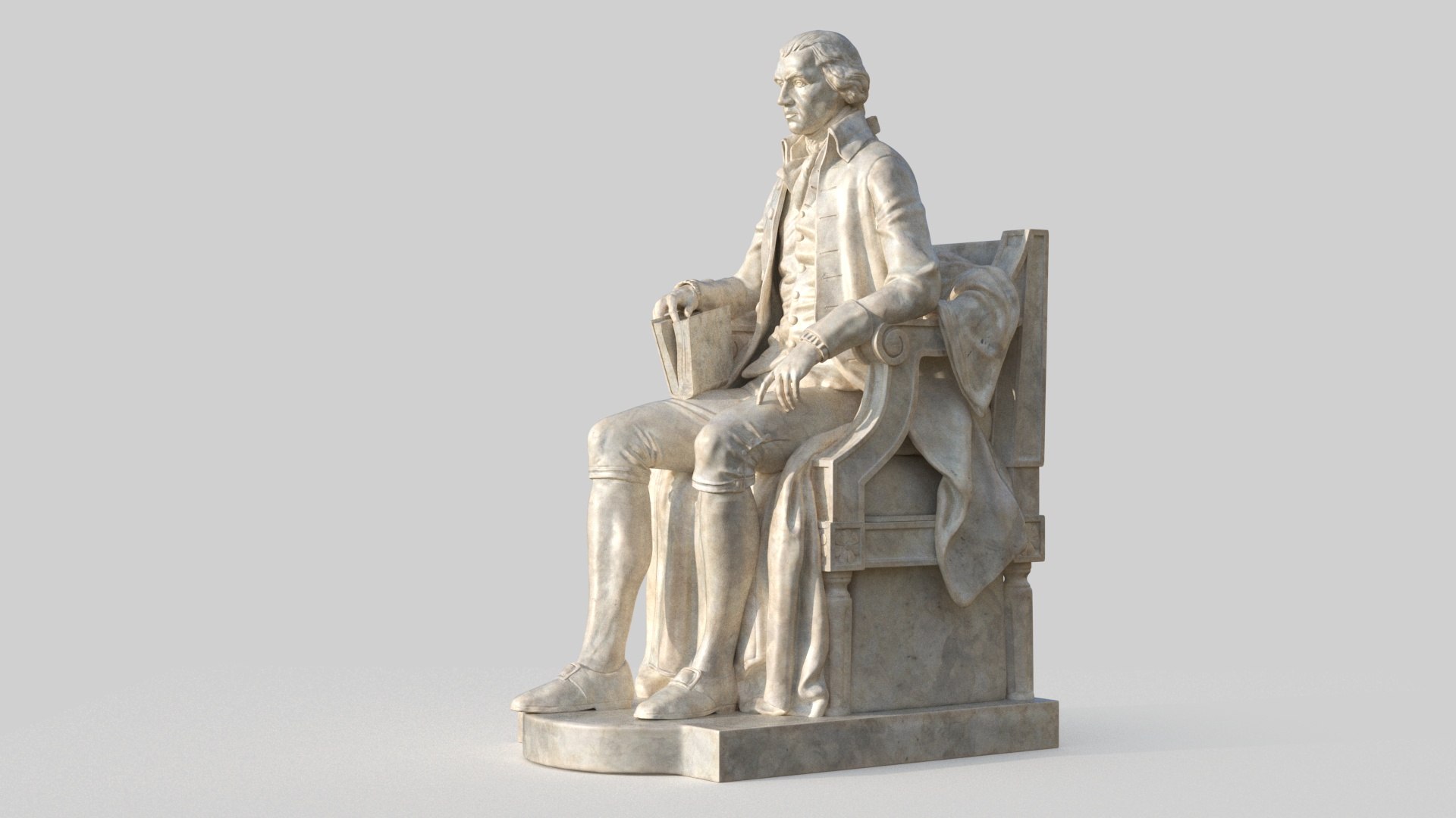 Statue Of James Madison 3D Model - TurboSquid 2075124