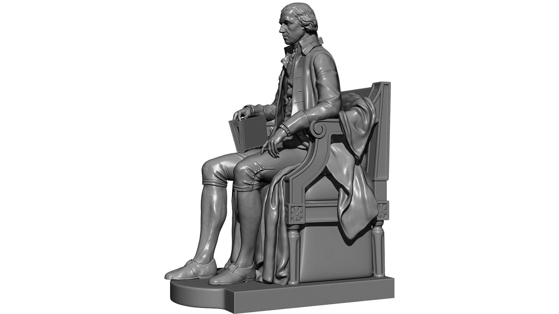 Statue Of James Madison 3D Model - TurboSquid 2075124