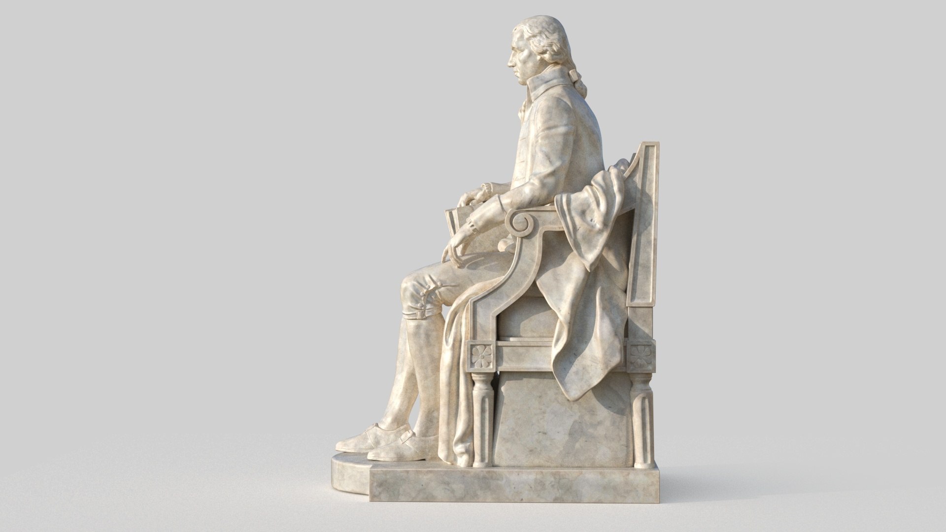 Statue Of James Madison 3D Model - TurboSquid 2075124