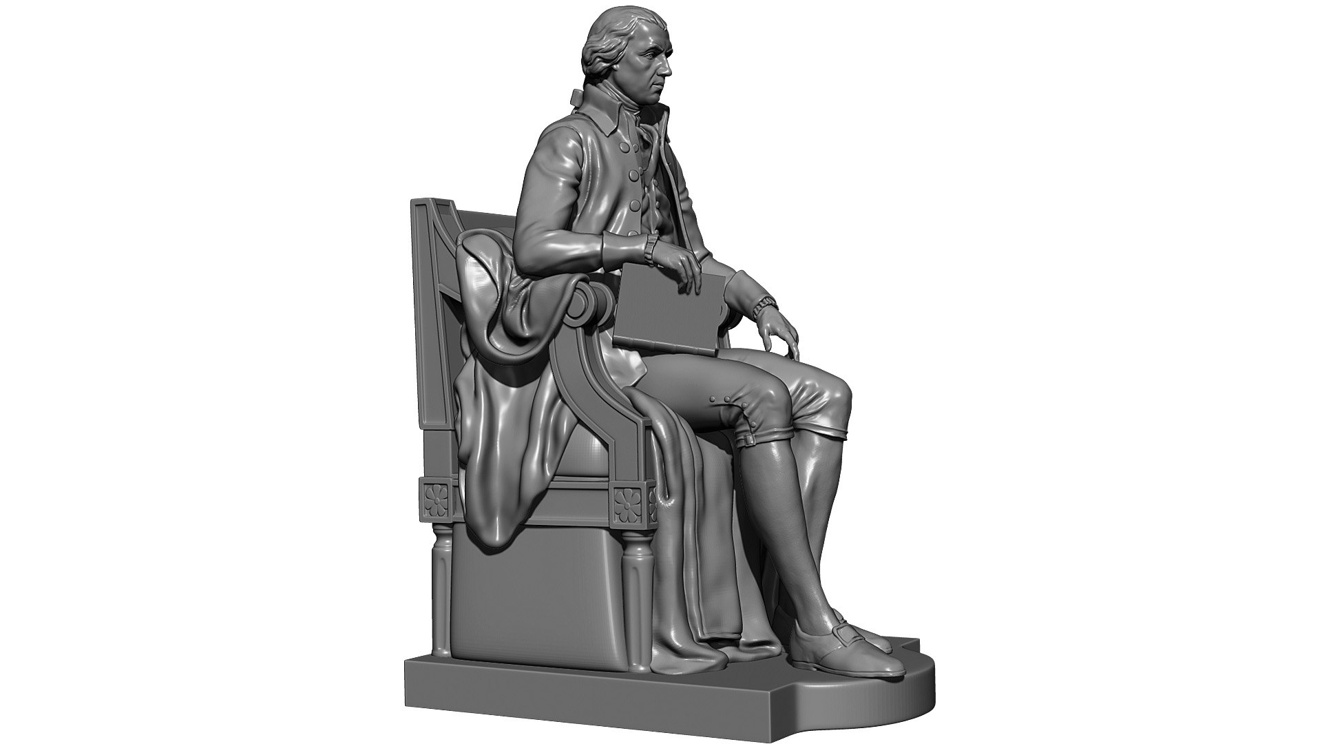 Statue Of James Madison 3D Model - TurboSquid 2075124