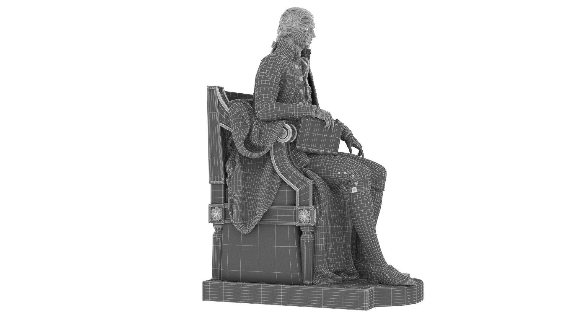Statue Of James Madison 3D Model - TurboSquid 2075124