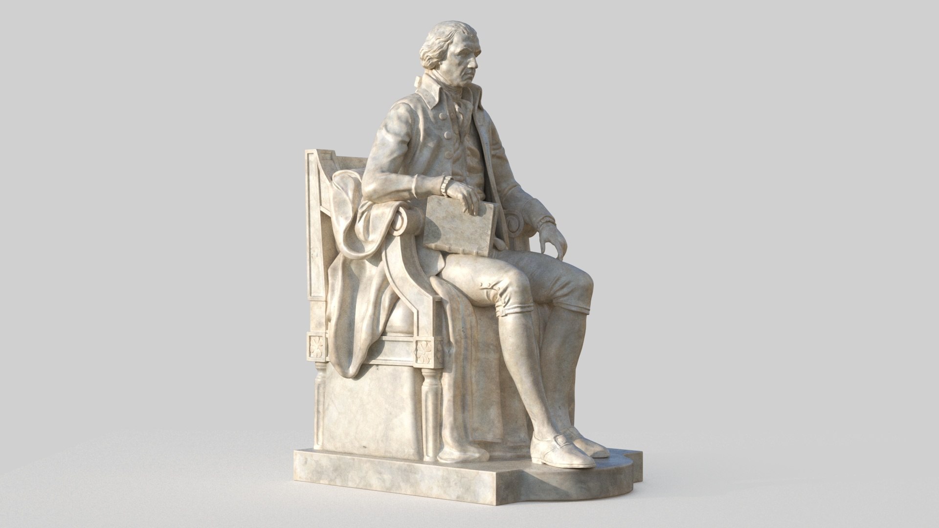 Statue Of James Madison 3D Model - TurboSquid 2075124