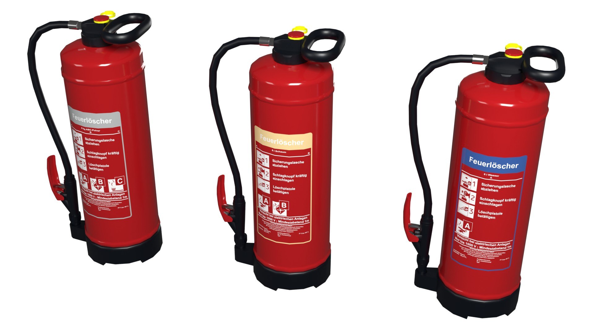 EU Fire Extinguisher Modern Version 3D - TurboSquid 2244573