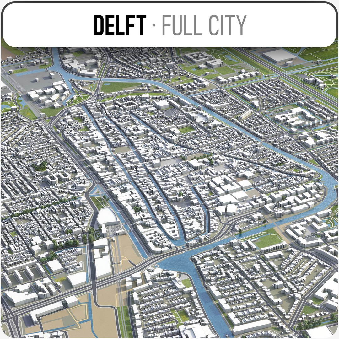 Delft surrounding - 3D model - TurboSquid 1534720