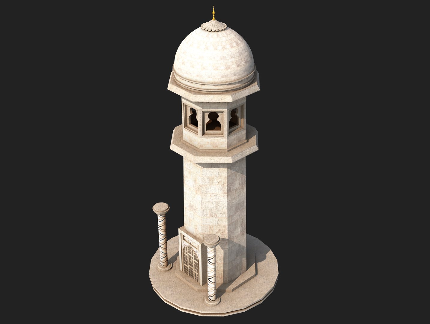 3D Indian Tower - TurboSquid 1895270