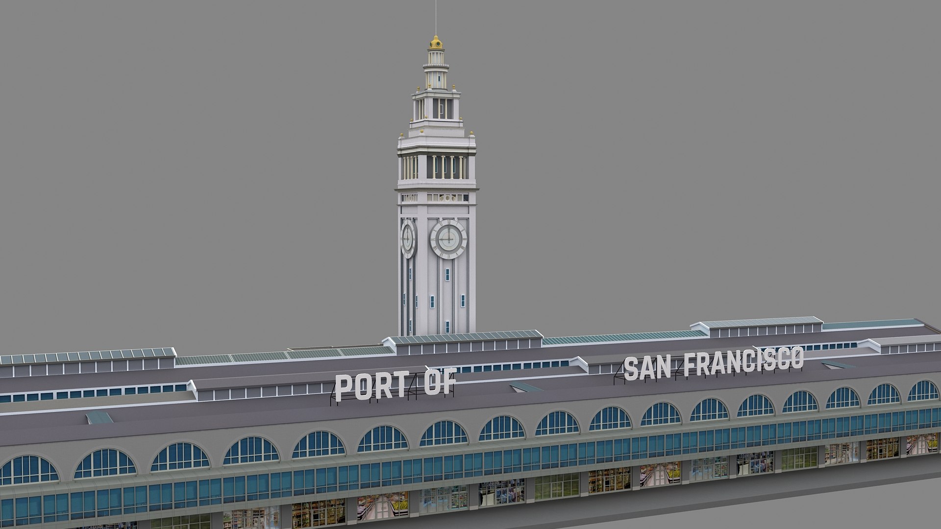 Ferry Building San Francisco 3D Model - TurboSquid 1863951