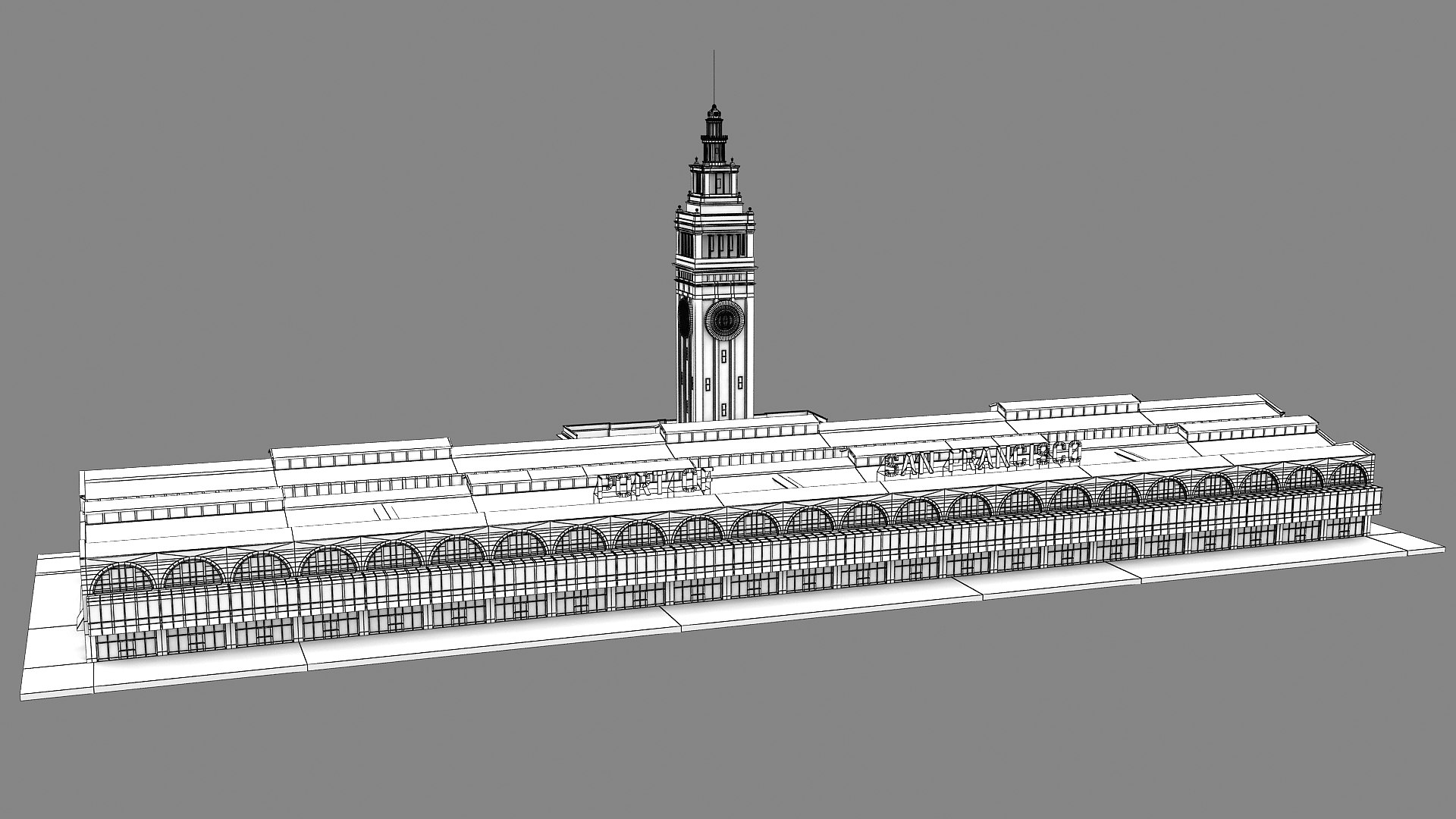 Ferry Building San Francisco 3D Model - TurboSquid 1863951
