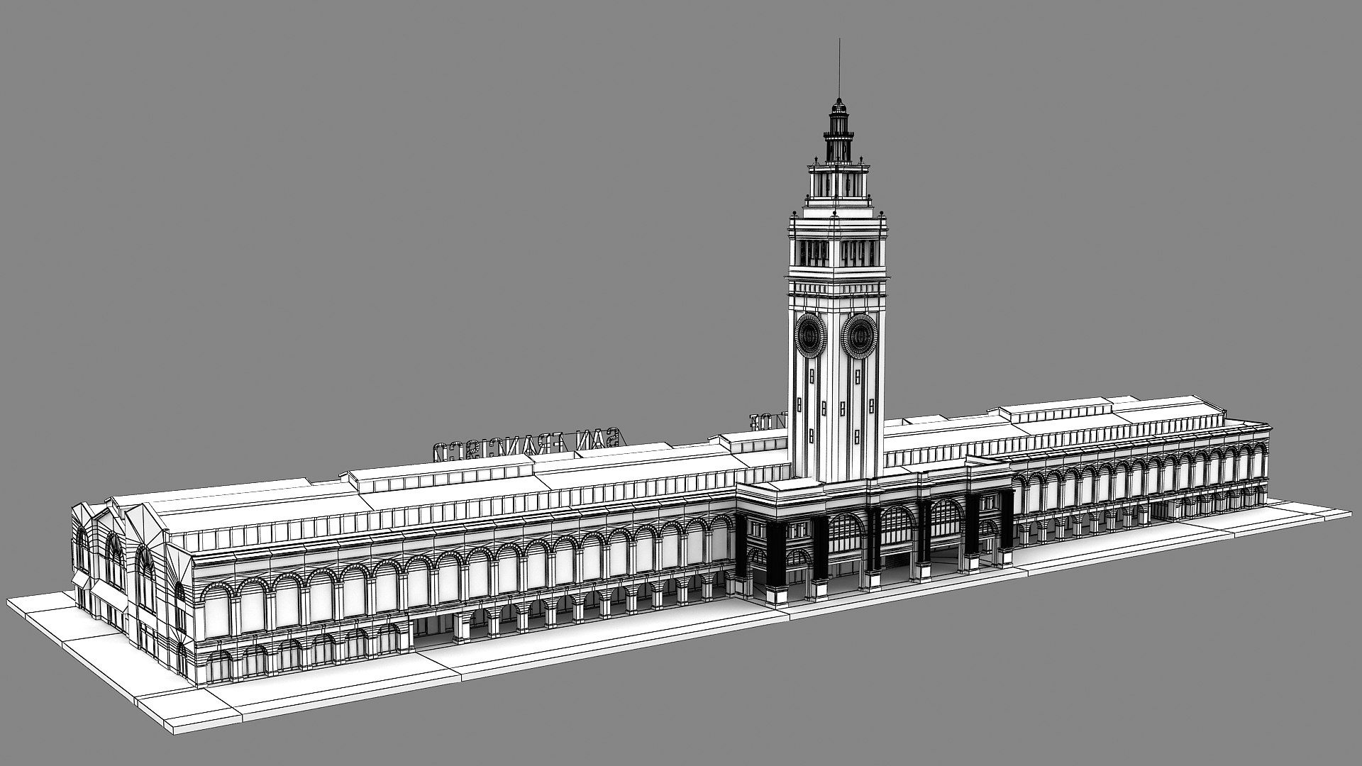 Ferry Building San Francisco 3D Model - TurboSquid 1863951