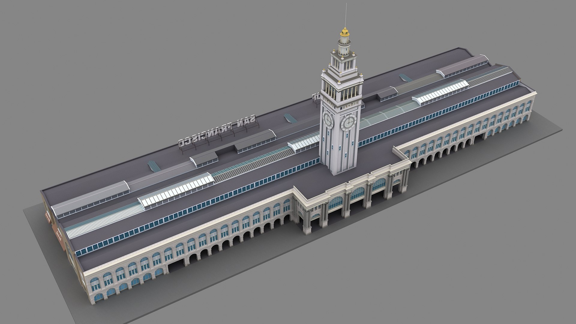 Ferry Building San Francisco 3D model - TurboSquid 1863951