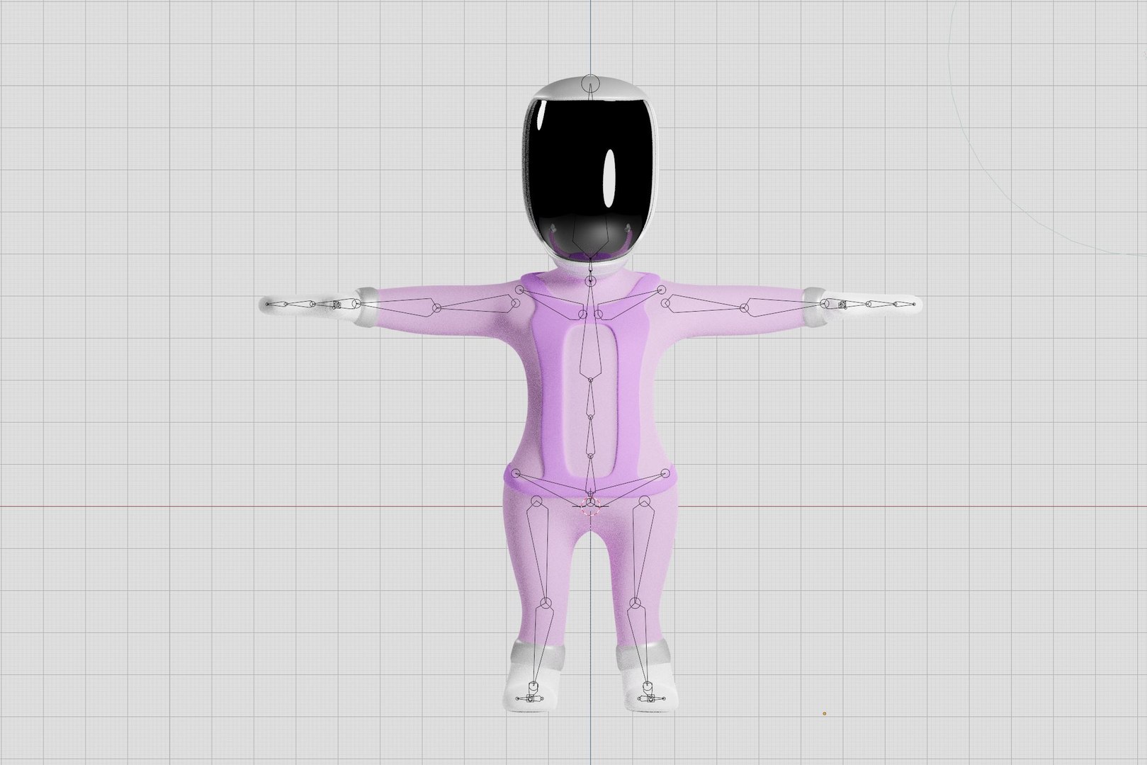 3D Model Rigged Spacegirl Or Space Woman Cartoon Character - TurboSquid ...