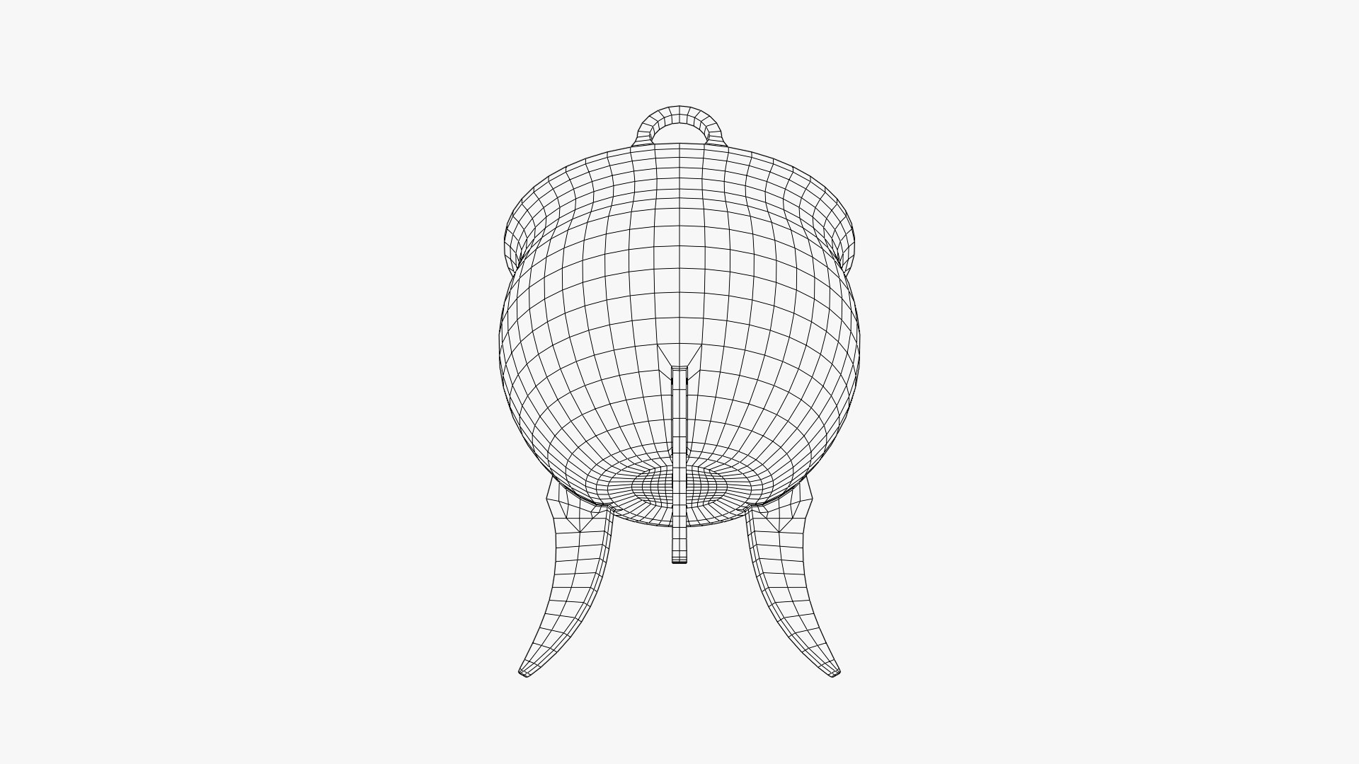 3d Chinese Ritual Tripod Ding Vessel Lowpoly 3d Model Turbosquid 2453394