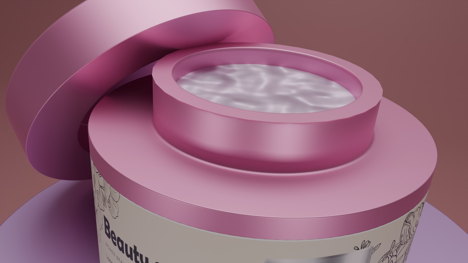 3D Skin Cream Container Model - TurboSquid 2306578