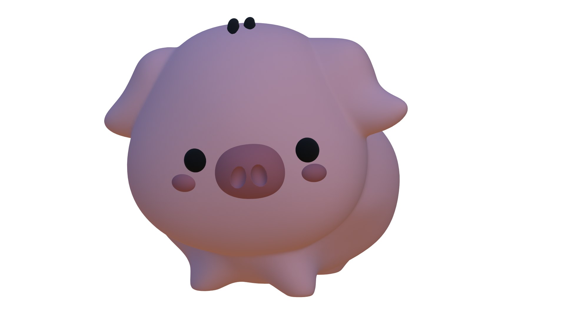Cute Pig Printable 3D Model - TurboSquid 2200659