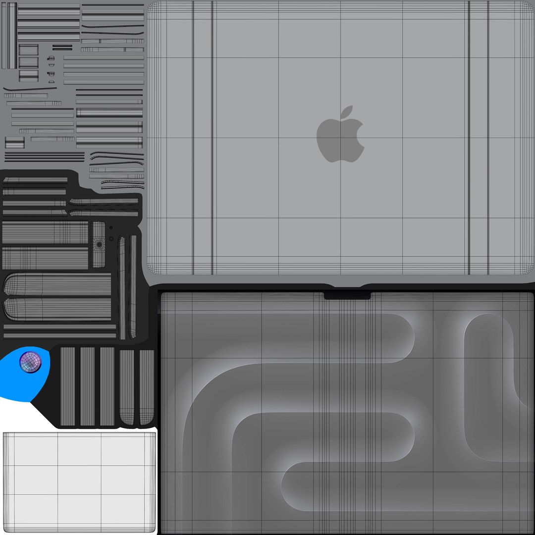 Apple MacBook Pro M3 14-inch Space Gray 3D Model - TurboSquid 2151860