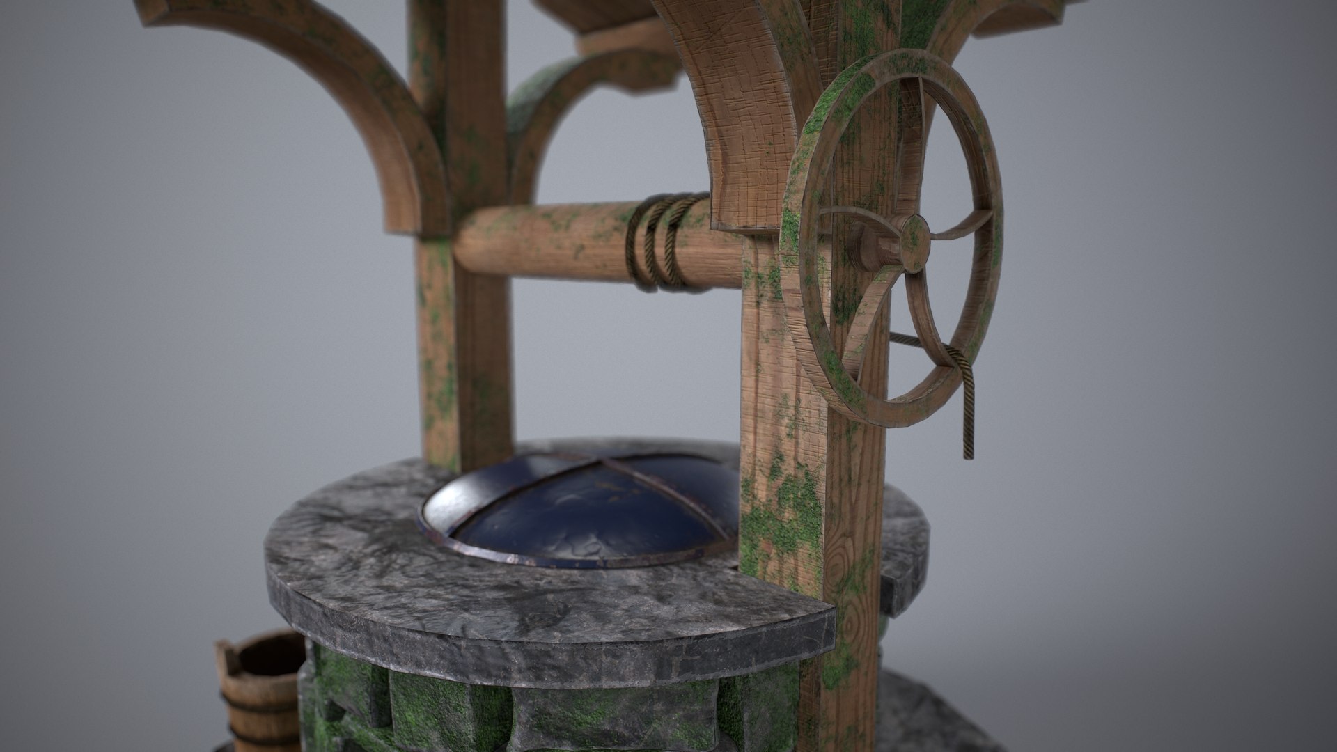 3D Wishing Well - Medieval Well - TurboSquid 2031333