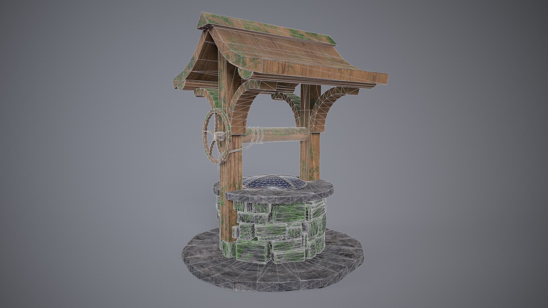 3D Wishing Well - Medieval Well - TurboSquid 2031333