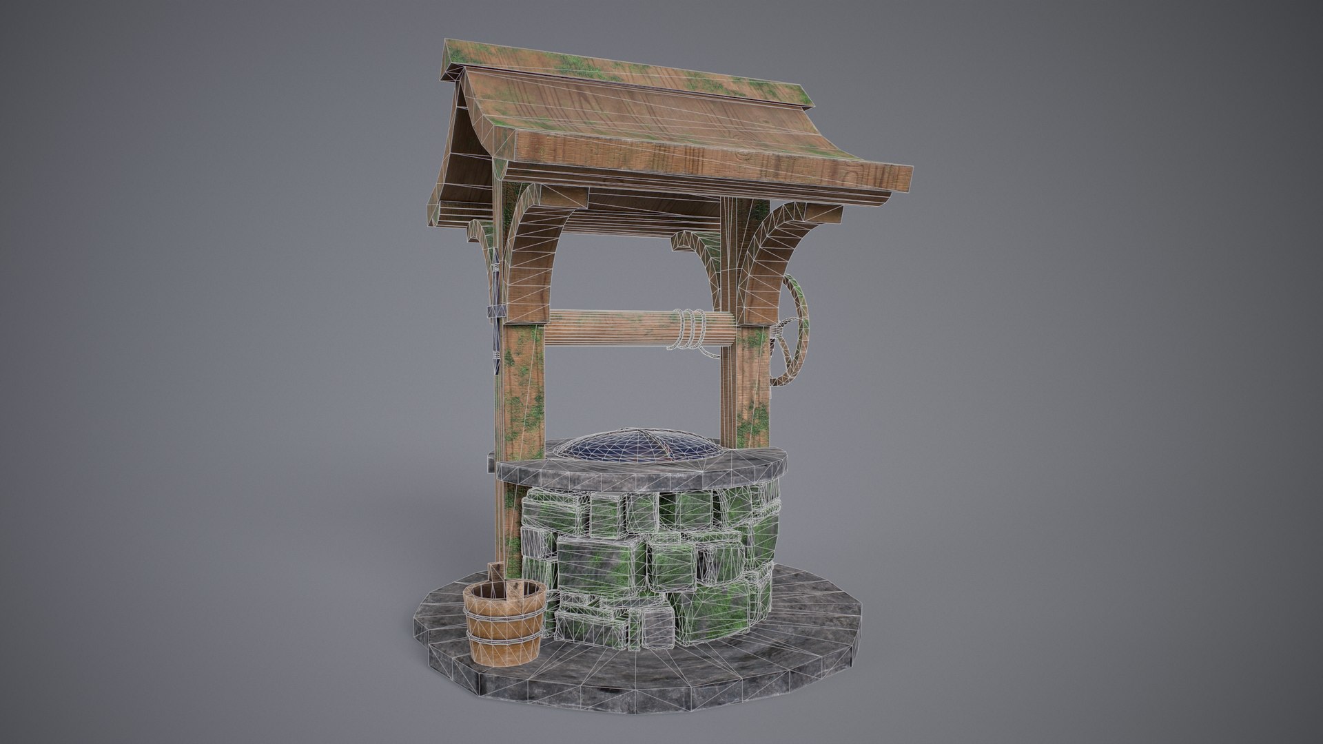 3D Wishing Well - Medieval Well - TurboSquid 2031333