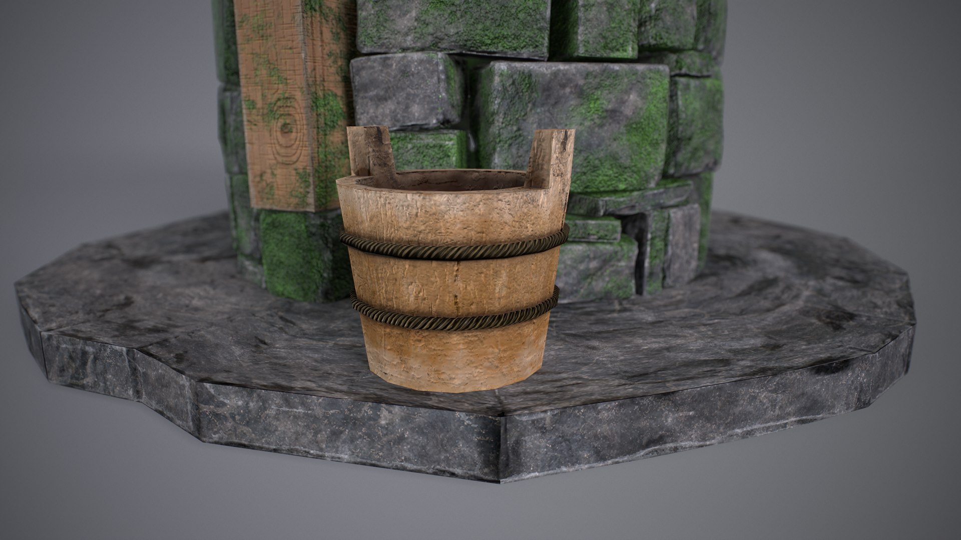3D Wishing Well - Medieval Well - TurboSquid 2031333