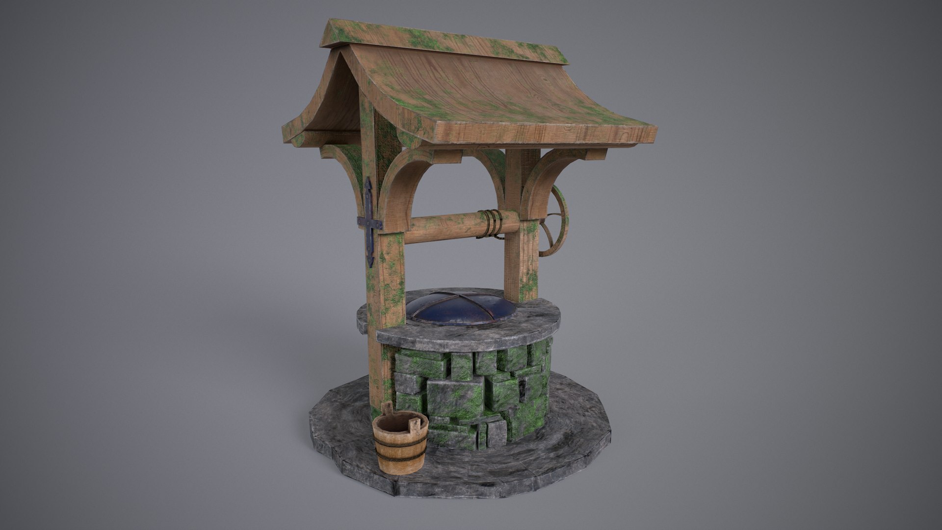 3D Wishing Well - Medieval Well - TurboSquid 2031333