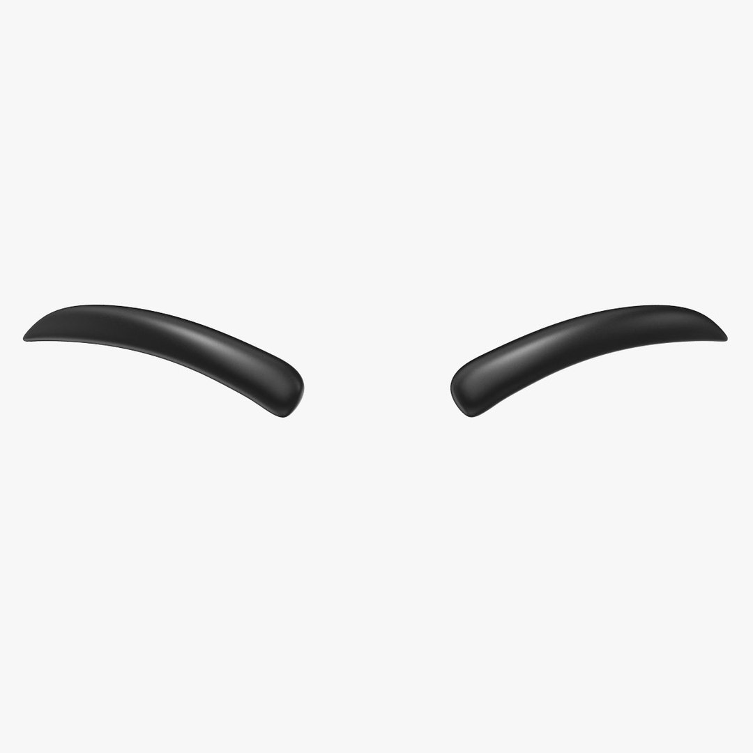 Cartoon Eyebrows 06 Model Turbosquid 2083031 