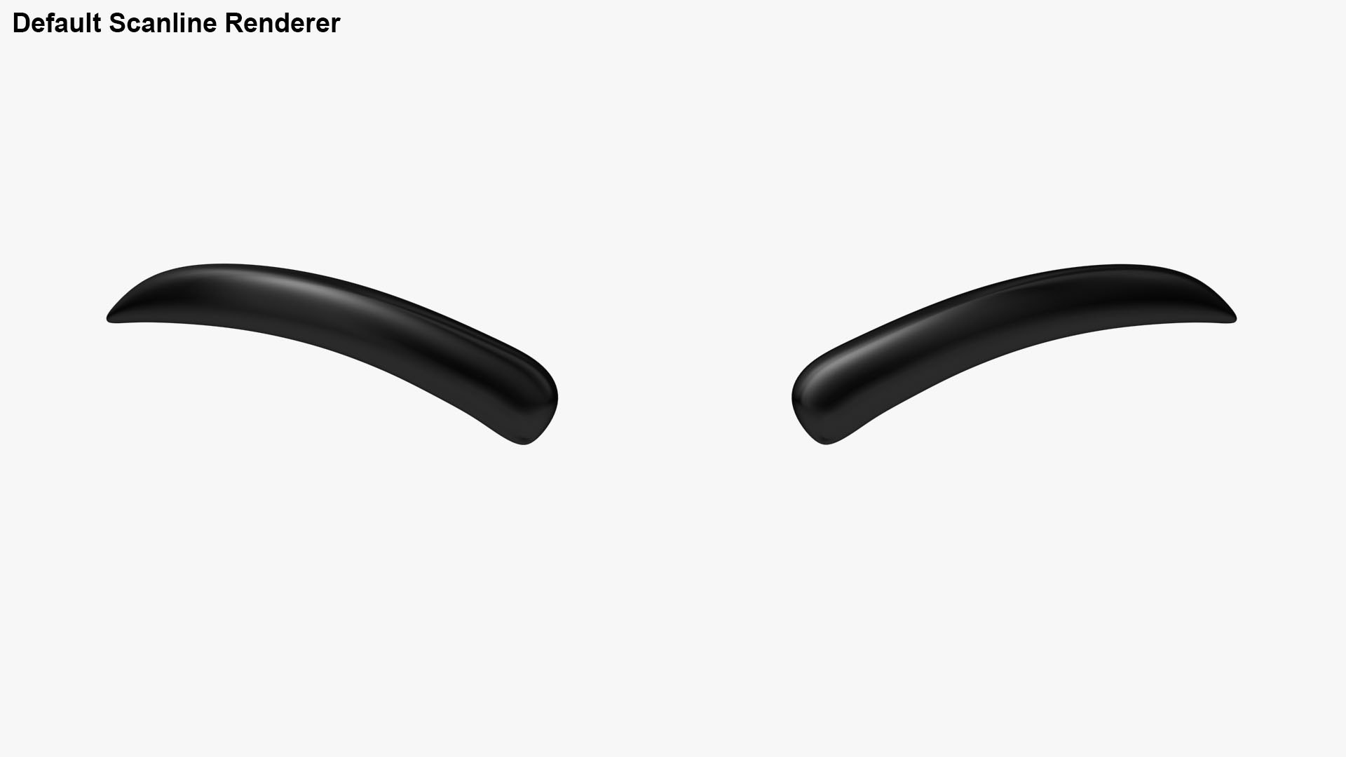 Cartoon Eyebrows 06 Model Turbosquid 2083031