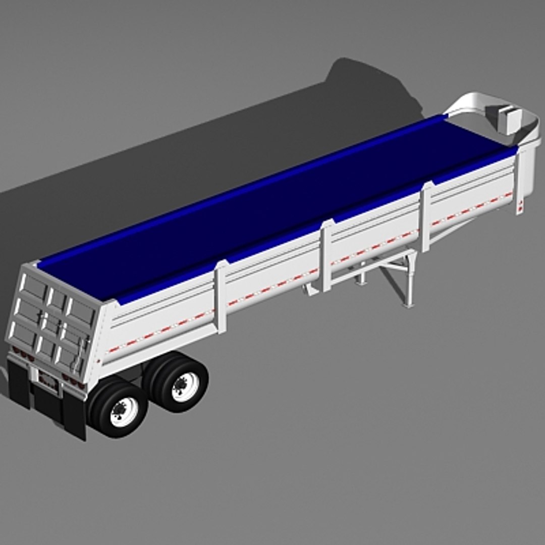 Truck Trailer 3d Model