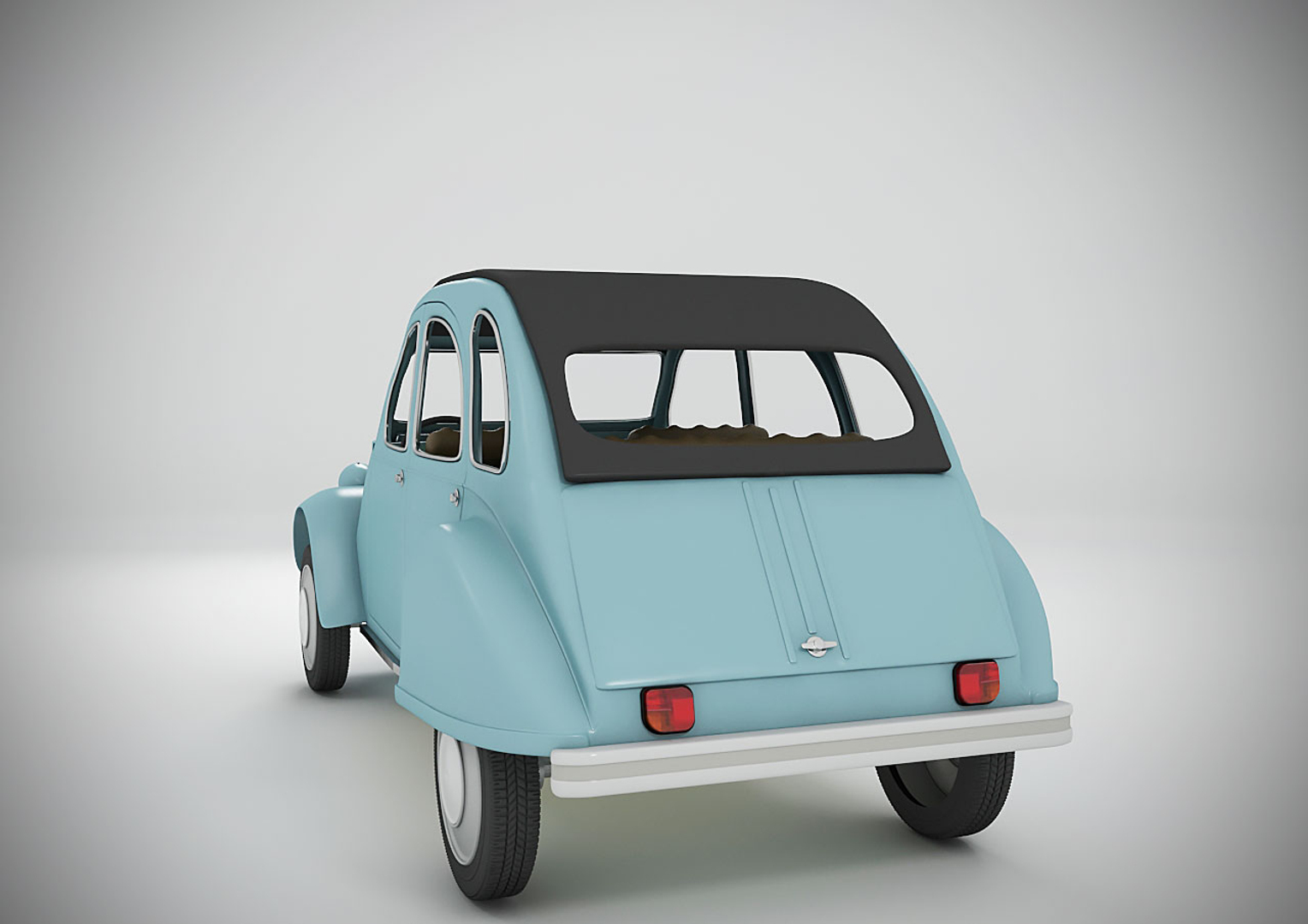 3d model citroen 2cv
