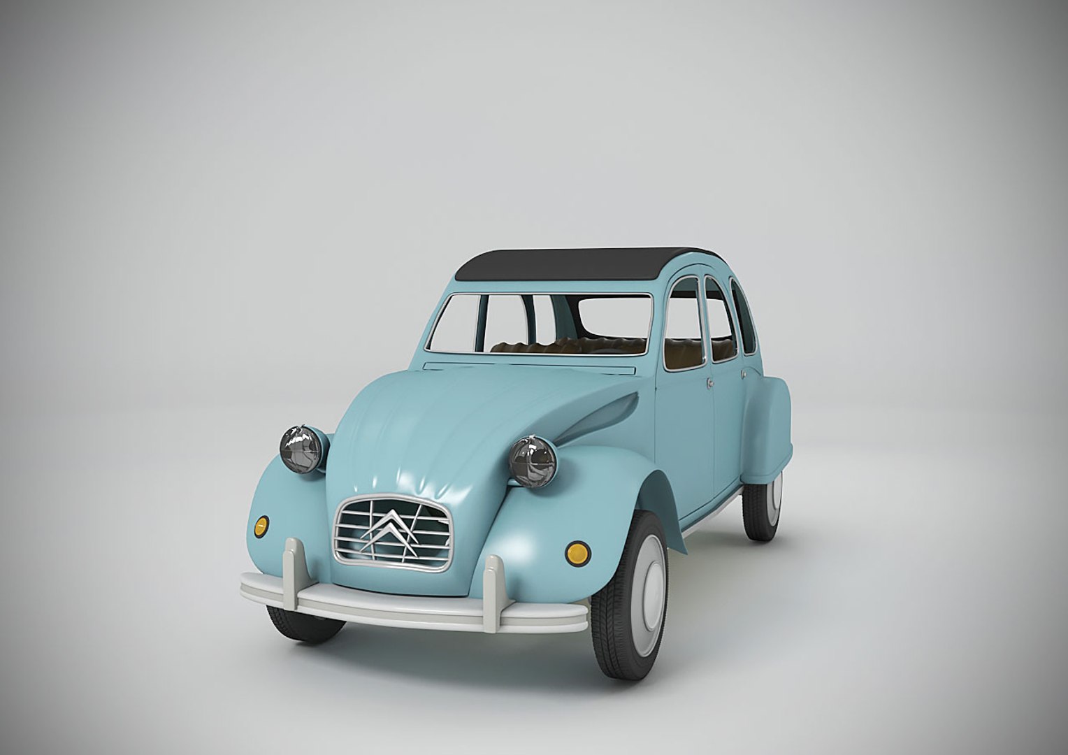 3d model citroen 2cv