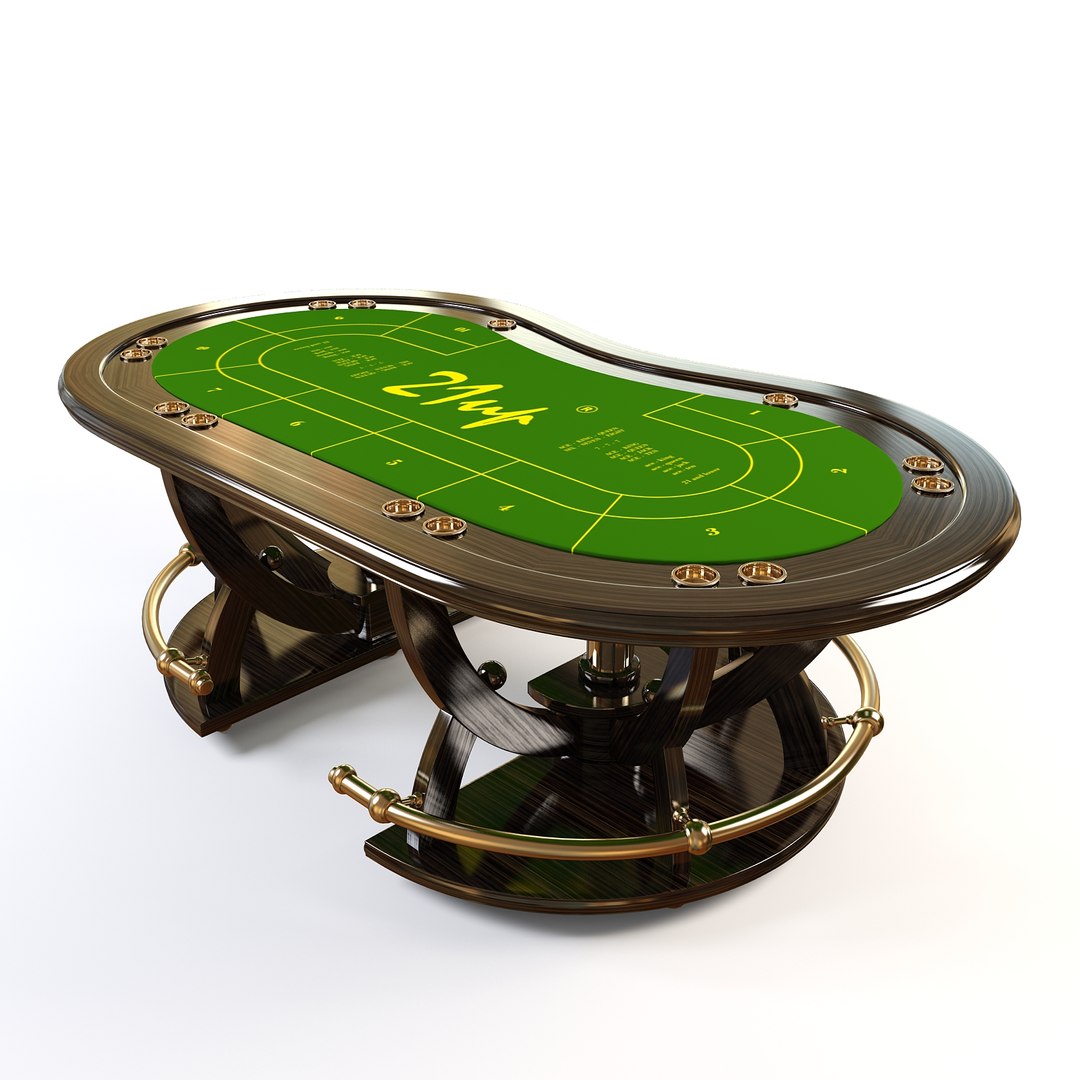 3d Model Poker Table