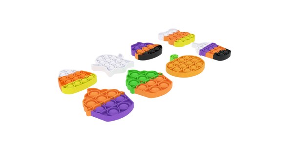 Mini Halloween Pop It Fidget Toys Set 3D model - TurboSquid 1806251