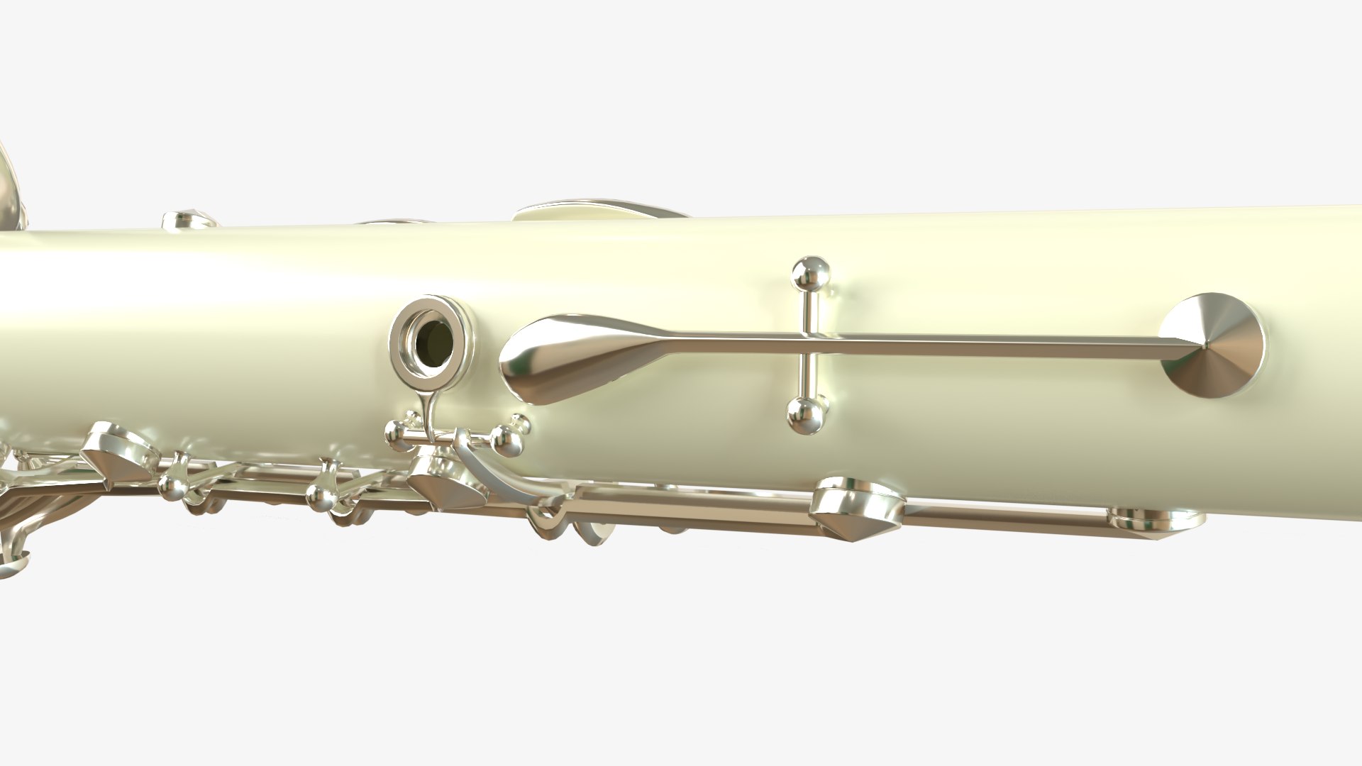 3D White Clarinet - TurboSquid 2261192