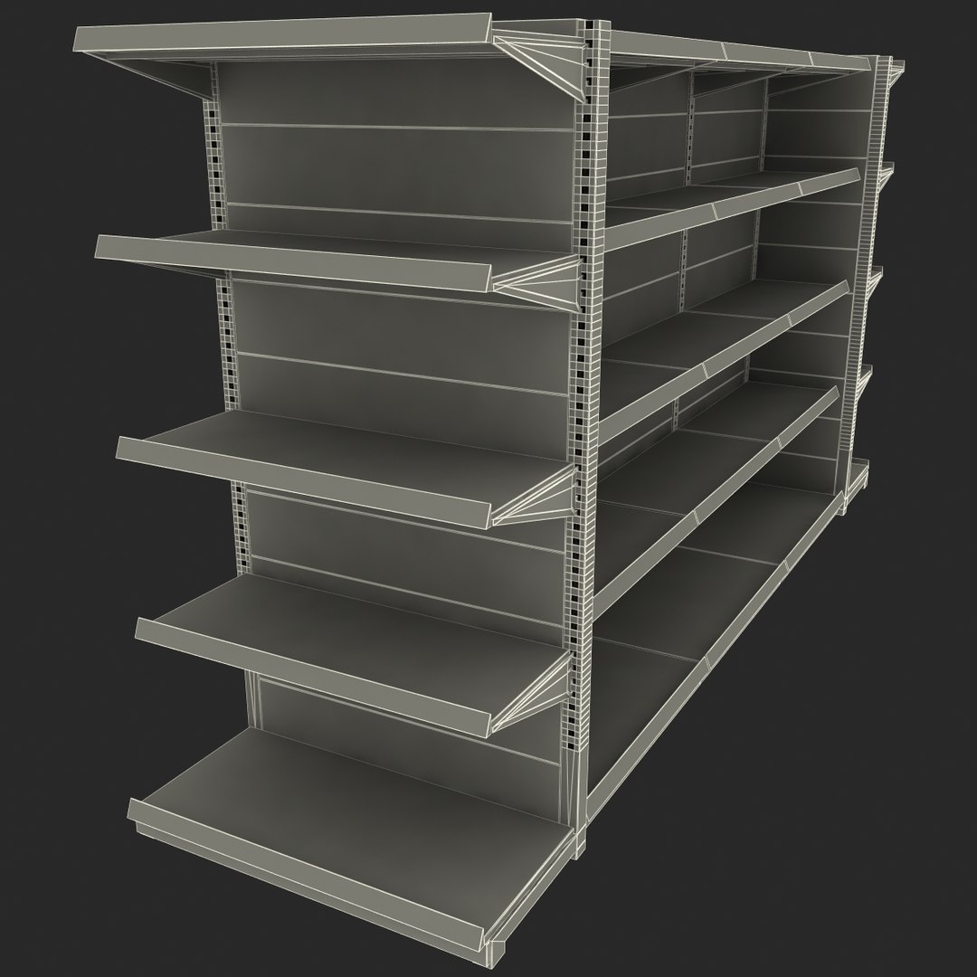 3d Model Supermarket Shelf 5