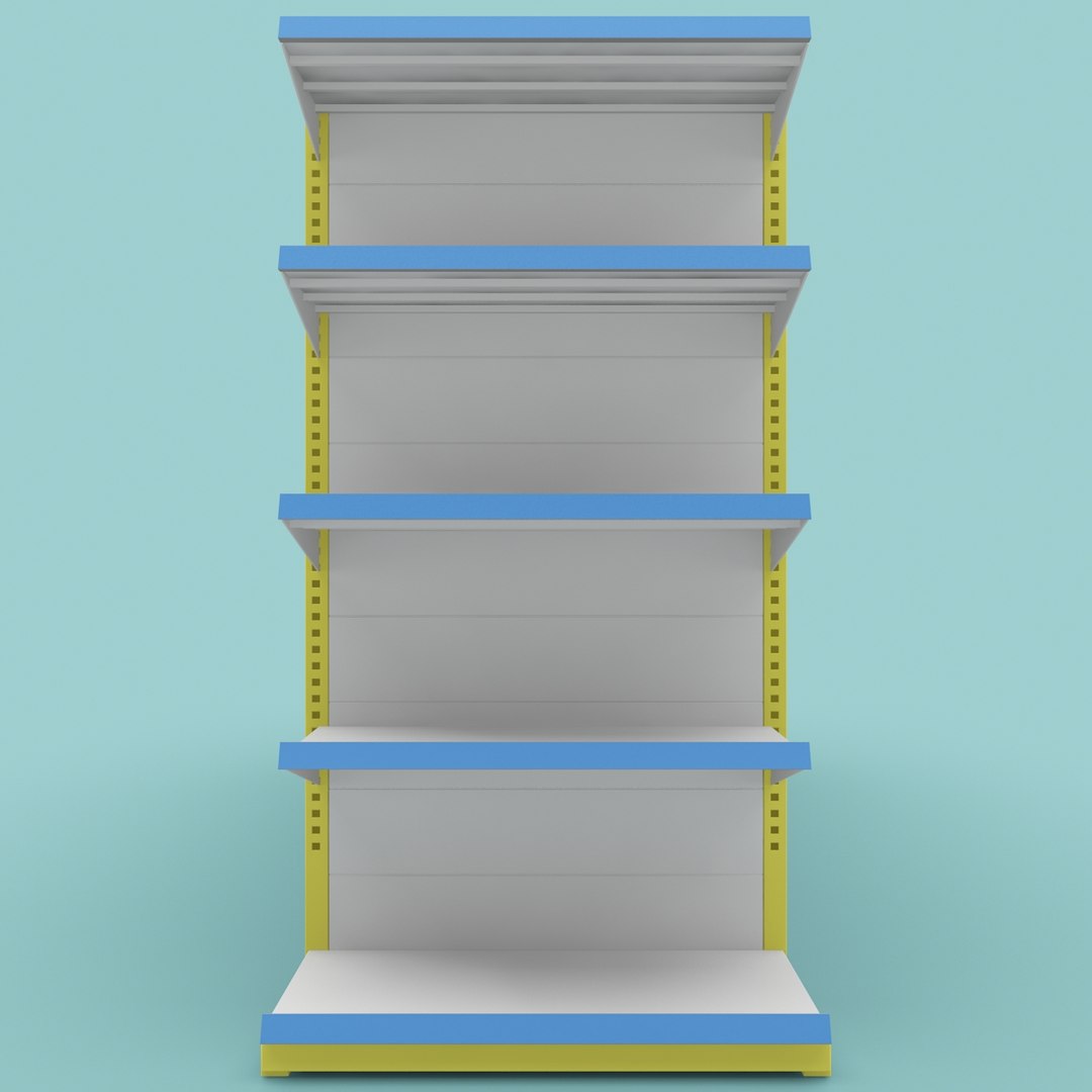 3d Model Supermarket Shelf 5
