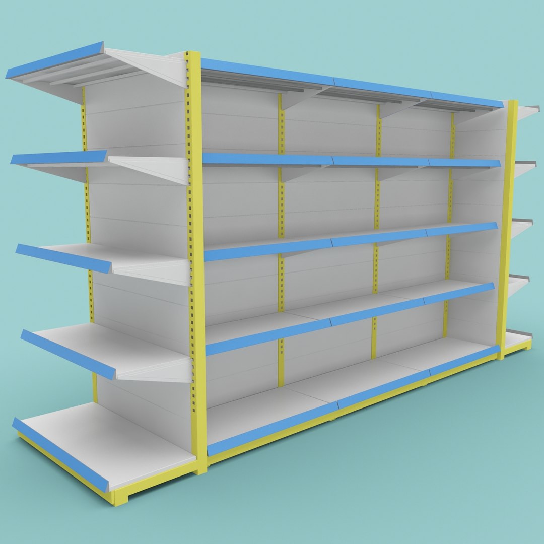 3d Model Supermarket Shelf 5