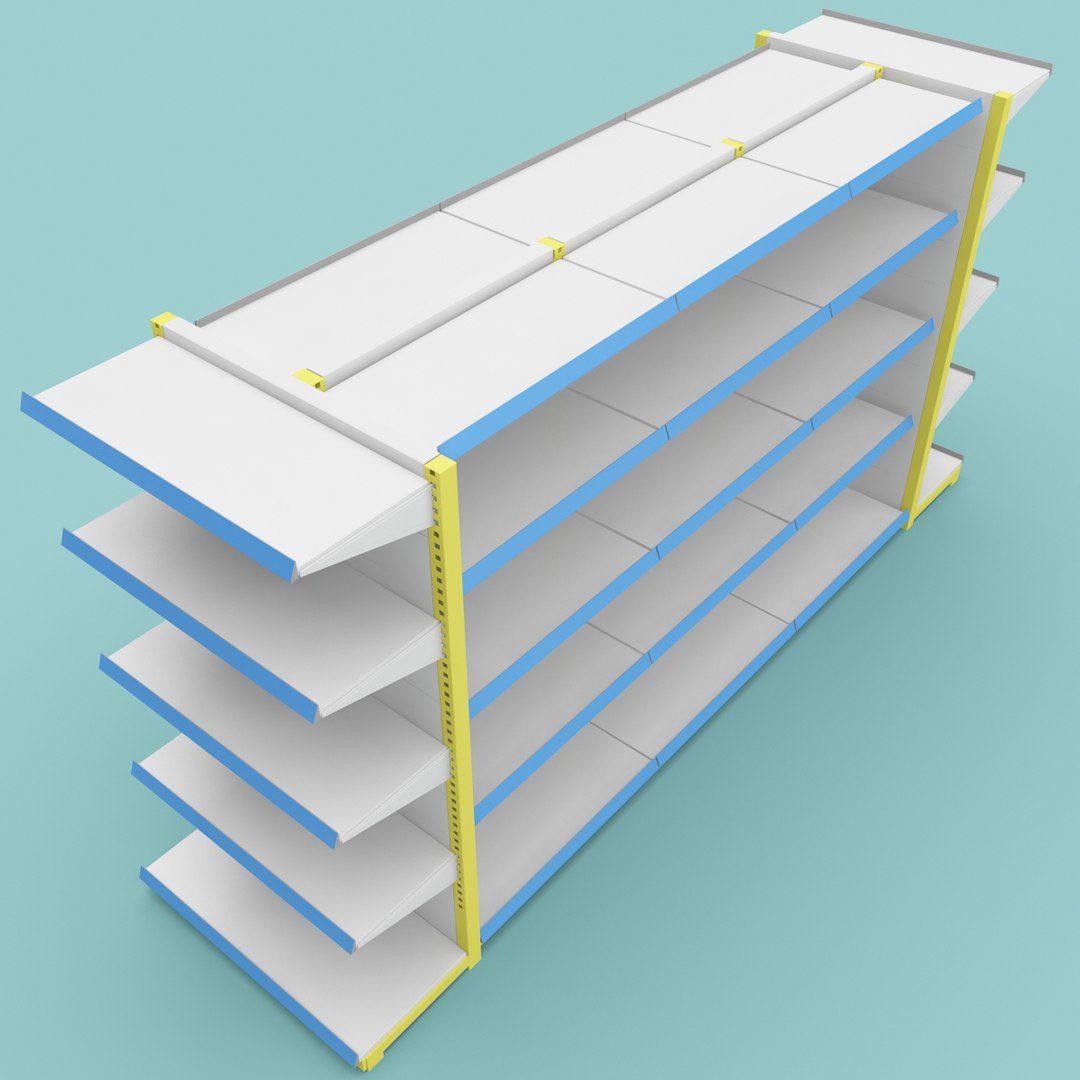 3d Model Supermarket Shelf 5