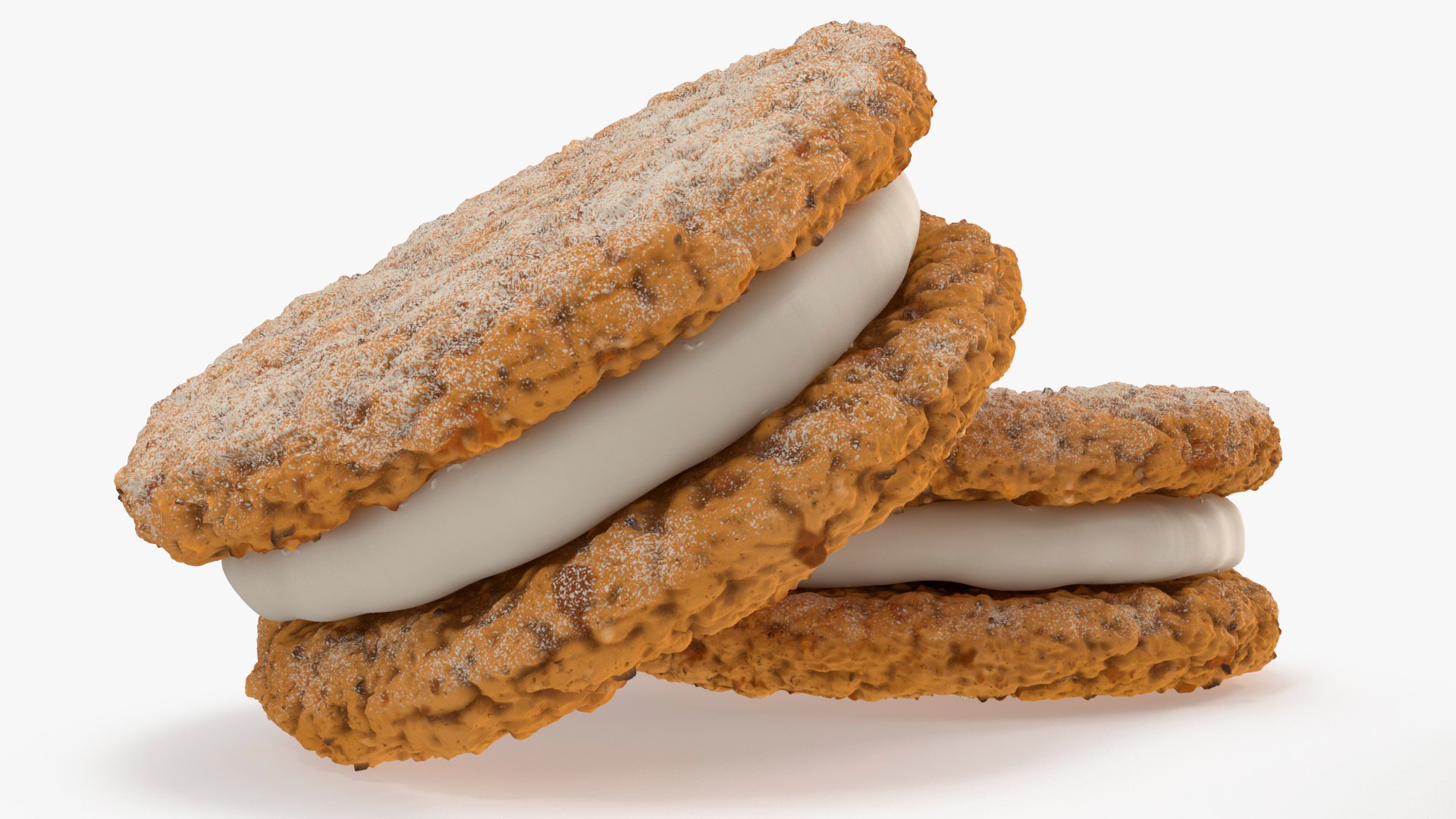 Oatmeal Sandwich Cookies With Filling 3D model - TurboSquid 2167722