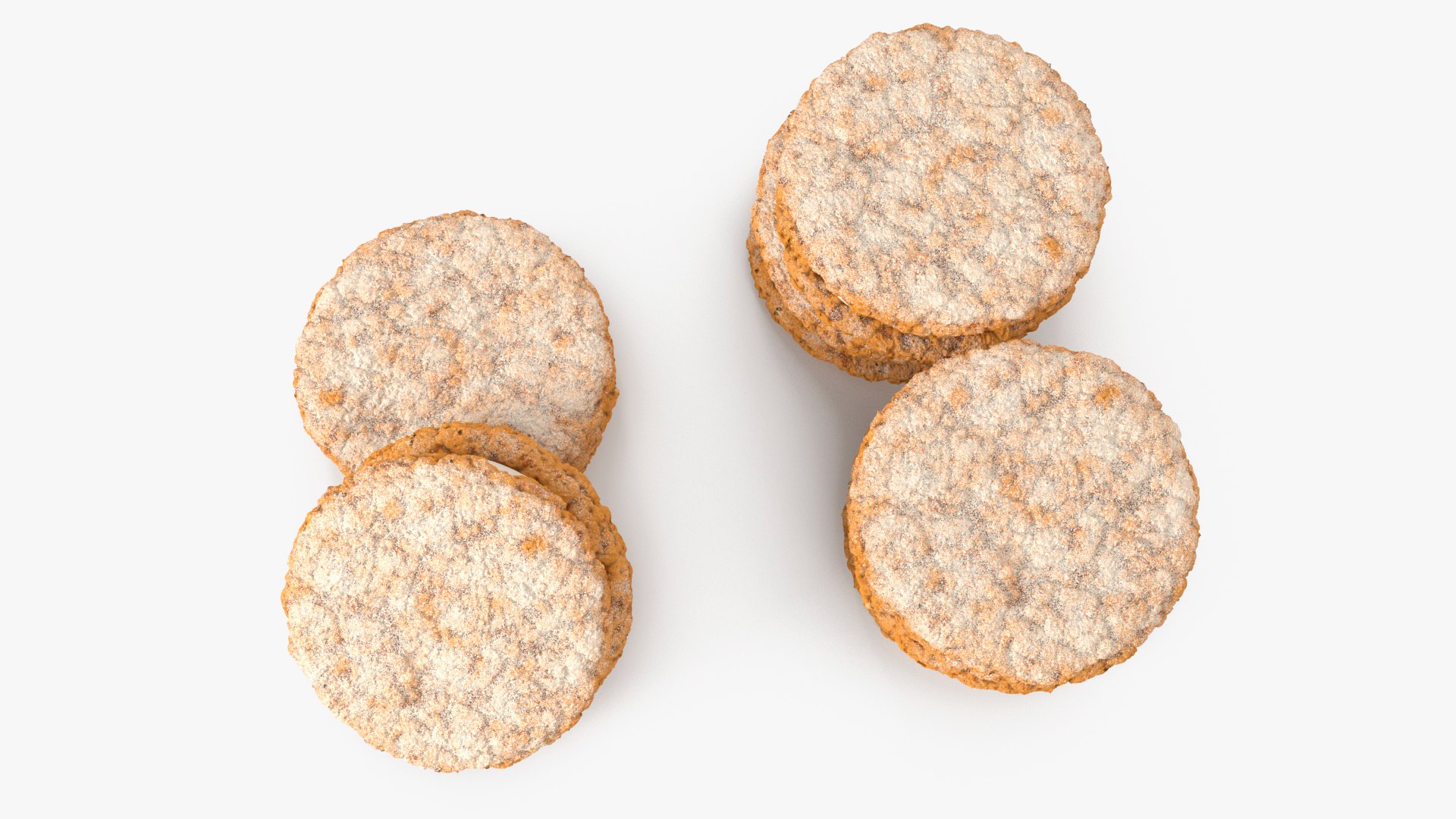 Oatmeal Sandwich Cookies With Filling 3D model - TurboSquid 2167722