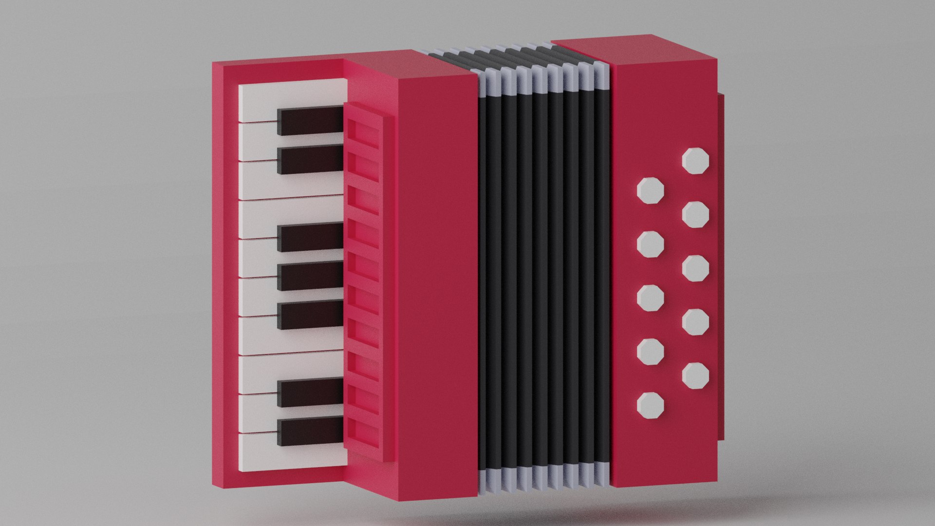 3D Model Cartoon Accordion - TurboSquid 2331374