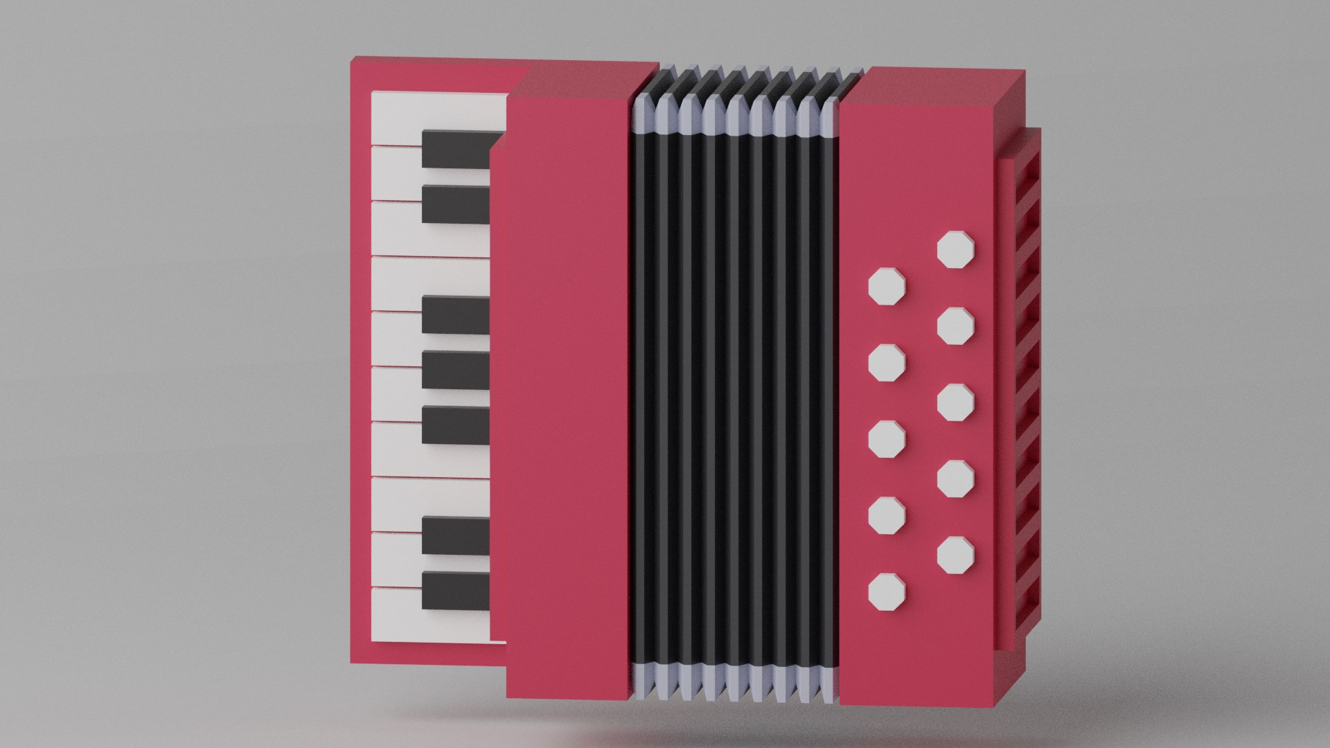 3D Model Cartoon Accordion - TurboSquid 2331374