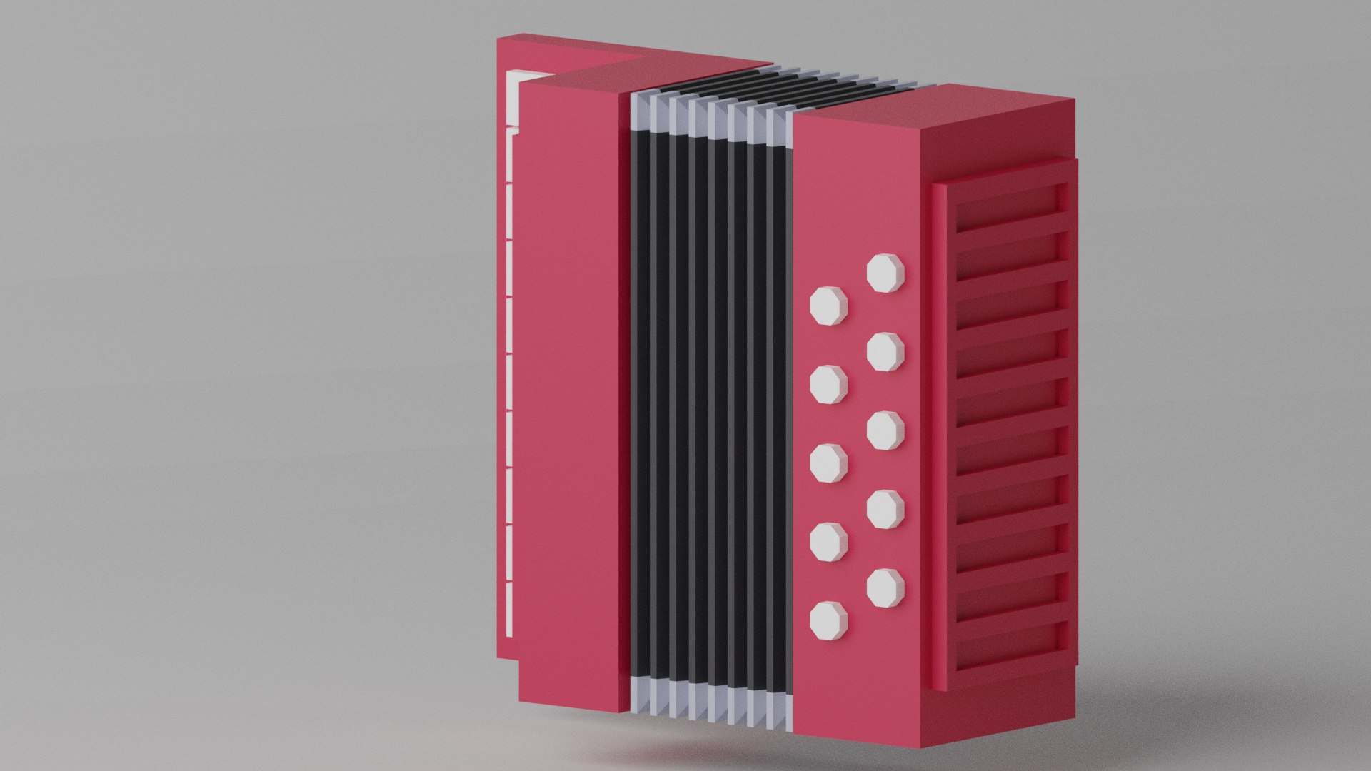 3D Model Cartoon Accordion - TurboSquid 2331374
