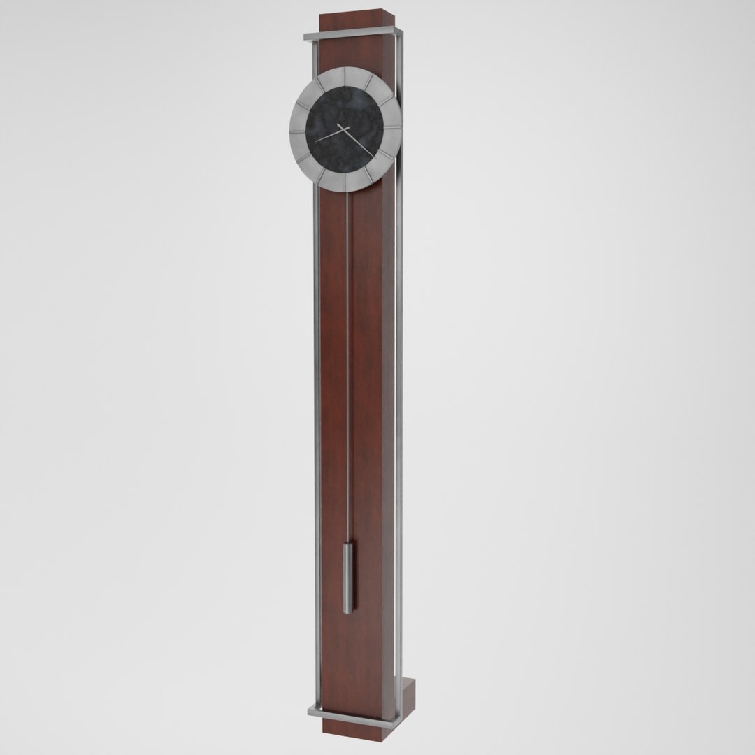 3D Modern Floor Clock Model - TurboSquid 1989572