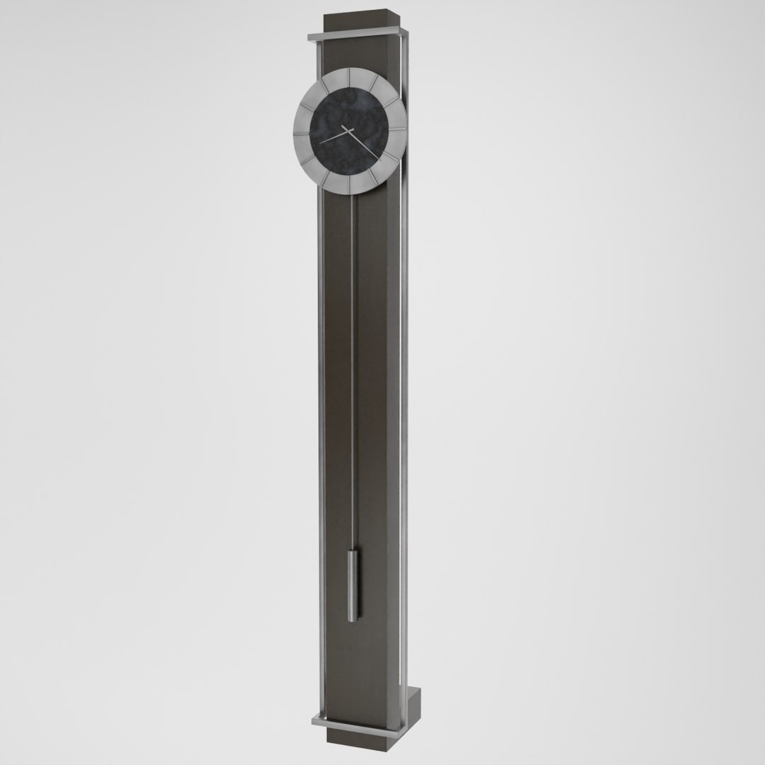 3D Modern Floor Clock Model - TurboSquid 1989572