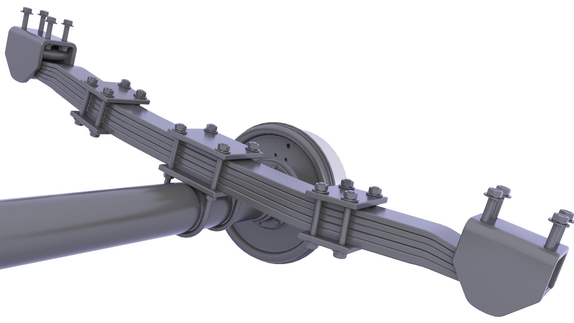 3D Suspension Leaf Spring - TurboSquid 1578394