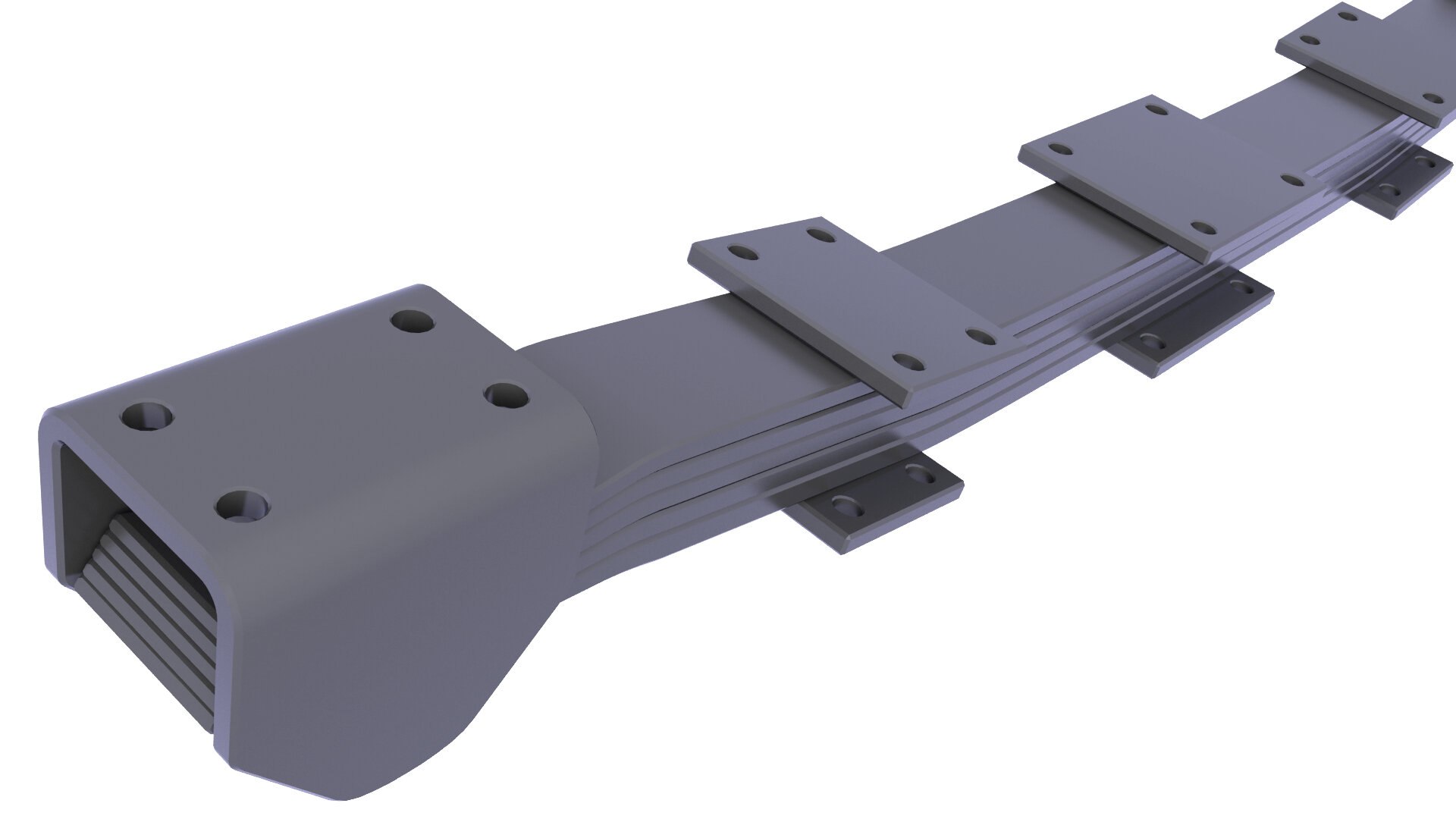 3D Suspension Leaf Spring - TurboSquid 1578394