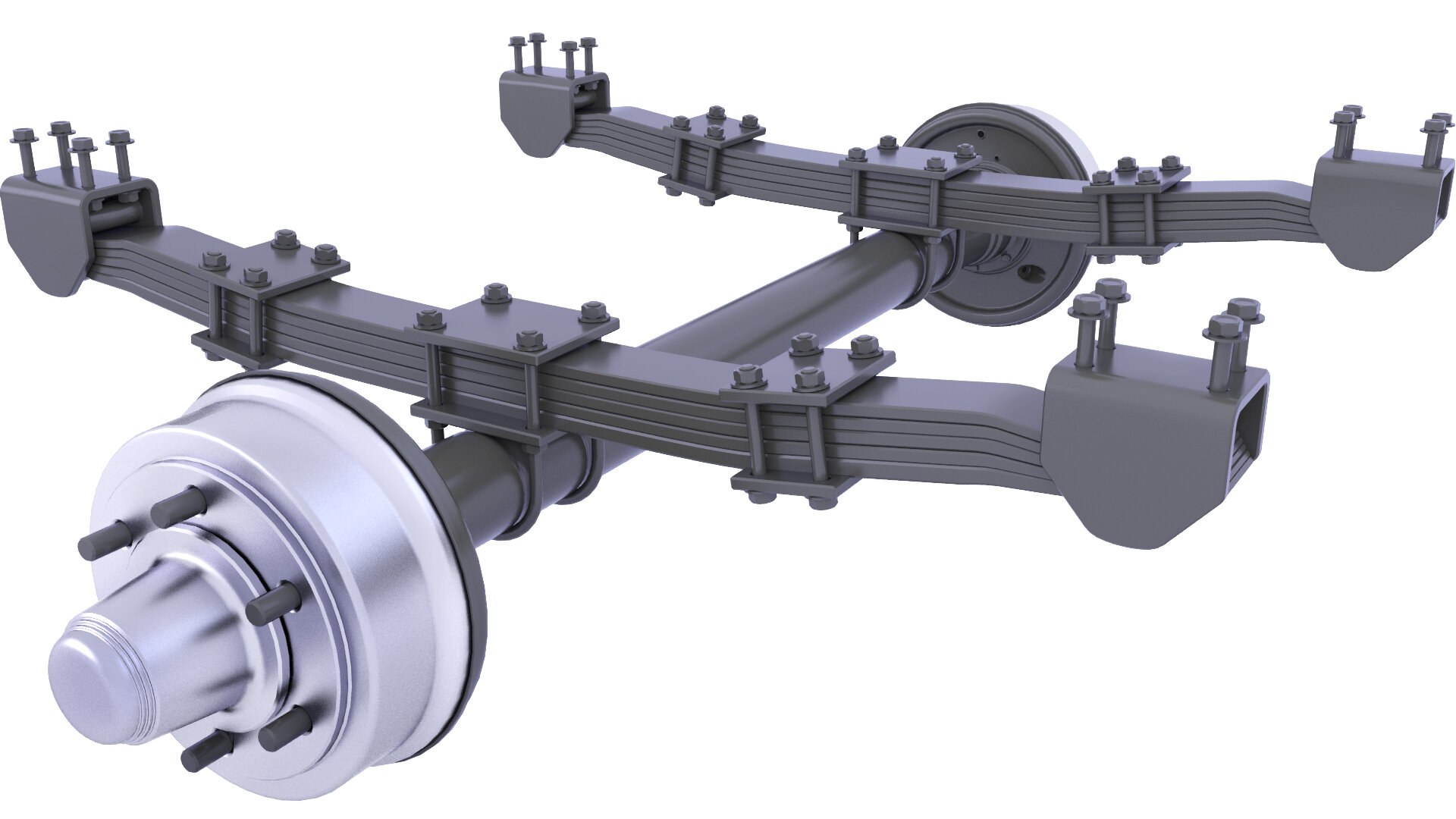 3D Suspension Leaf Spring - TurboSquid 1578394