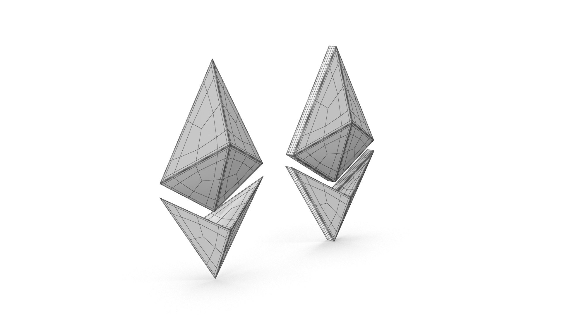 Ethereum Symbol 3D - TurboSquid 1933770
