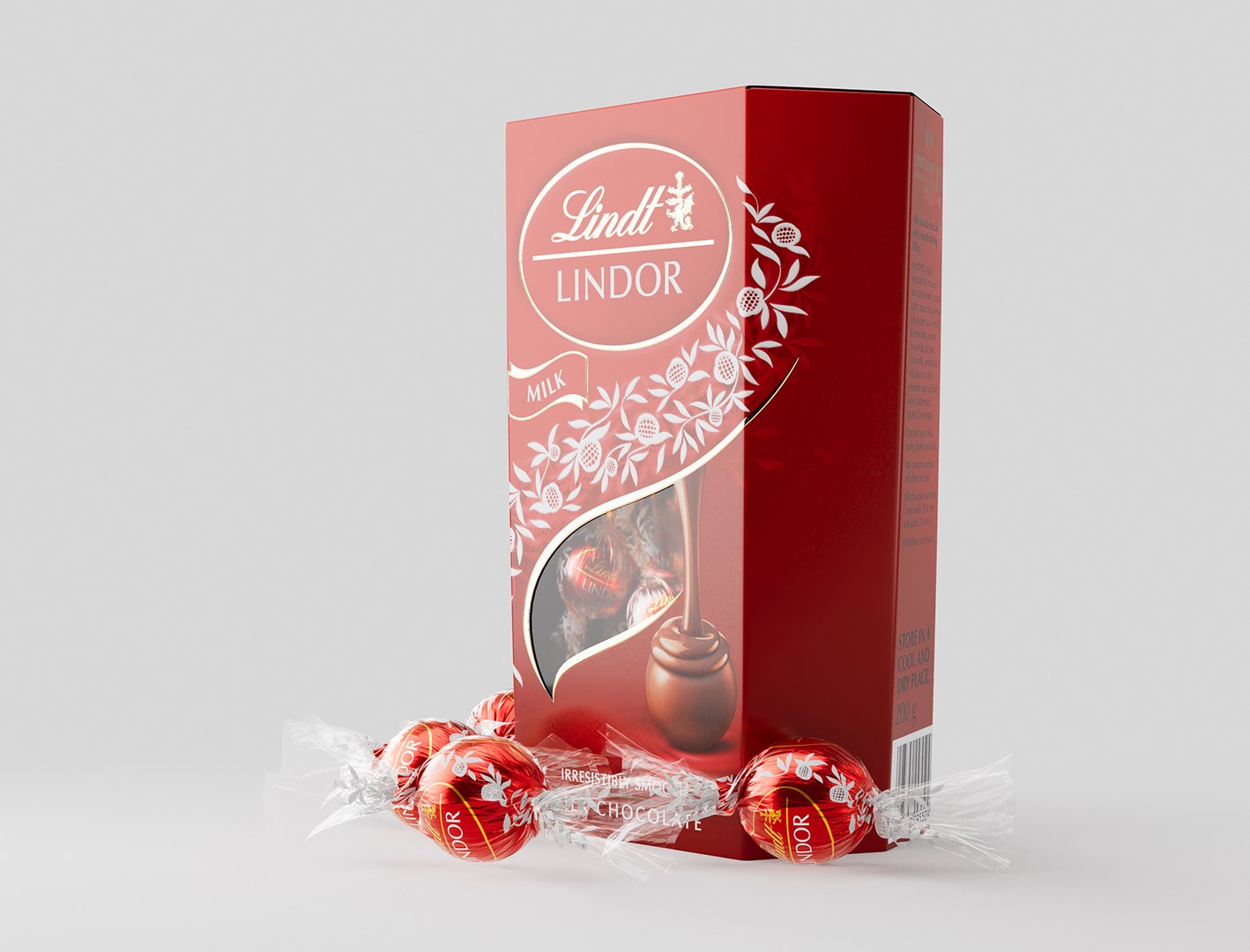 3D Model Lindt Lindor Chocolate Packaging Collection - TurboSquid 2167360