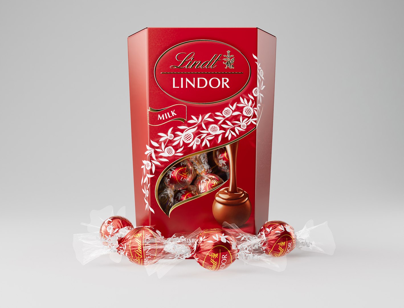 3D Model Lindt Lindor Chocolate Packaging Collection - TurboSquid 2167360