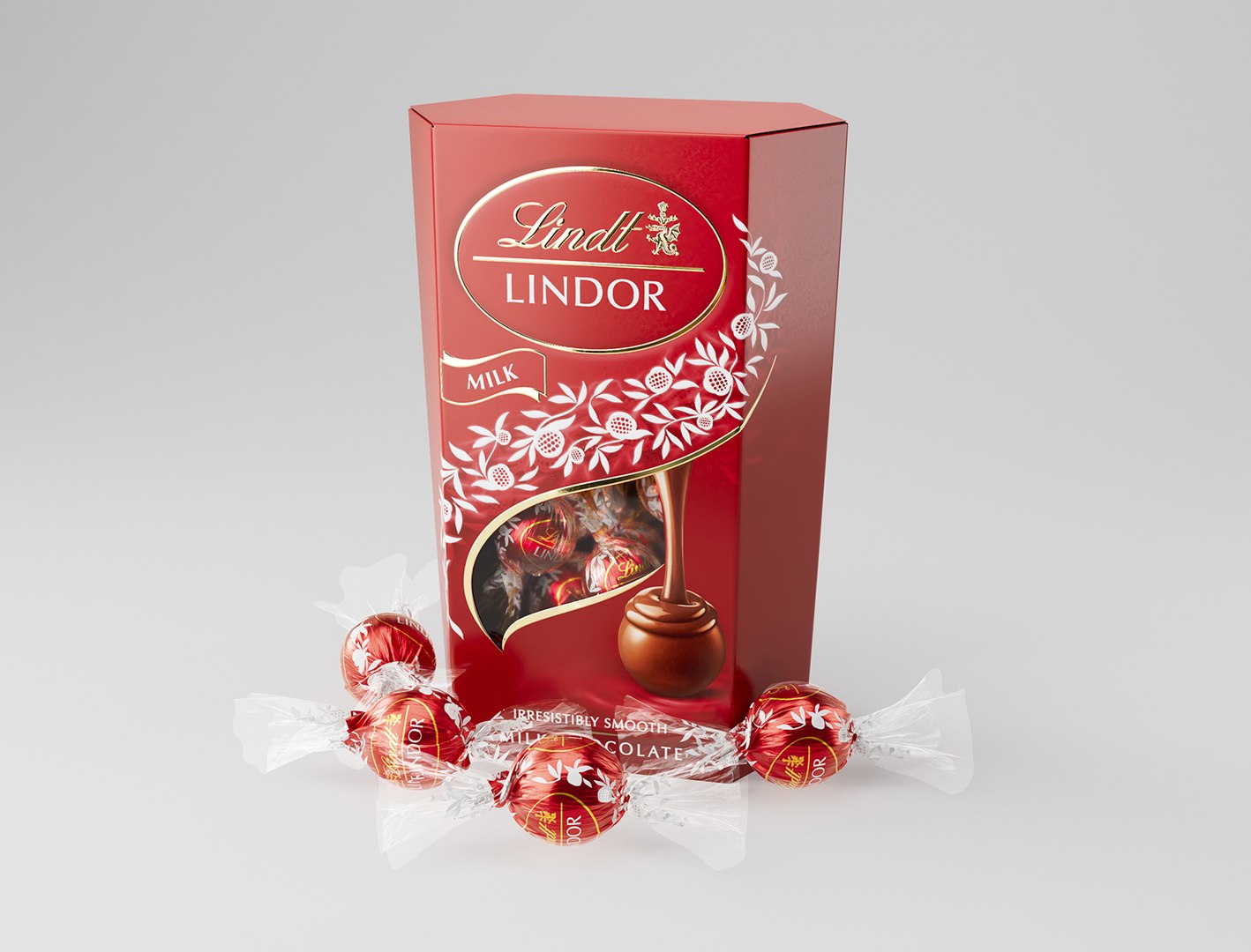 3D Model Lindt Lindor Chocolate Packaging Collection - TurboSquid 2167360