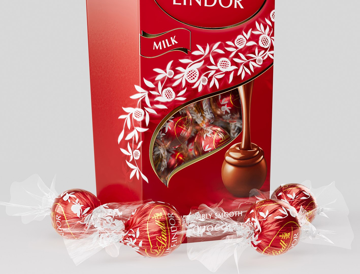 3D Model Lindt Lindor Chocolate Packaging Collection - TurboSquid 2167360